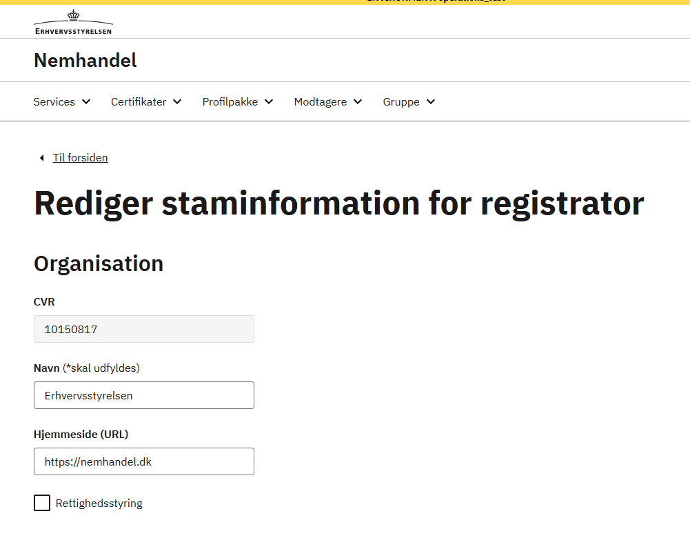 Registrering i Nemhandelsregisteret (NHR) | NemHandel